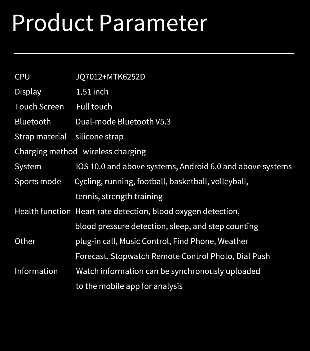 Hot Sale BW8 Smart Watch 1.51" with SIM Card, Wifi, 400mAh Battery ...