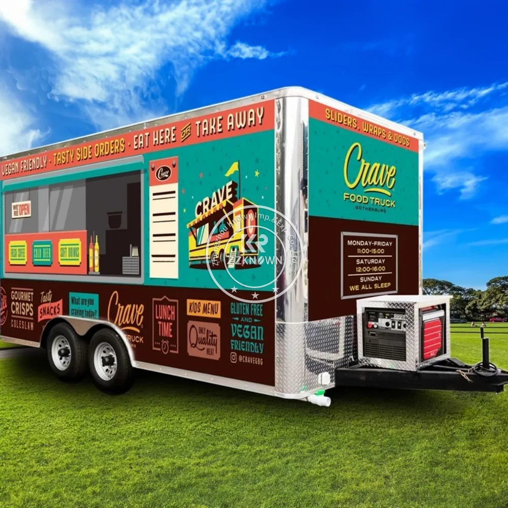 Food Truck Trailer - Mobile Kitchen with CE Certification