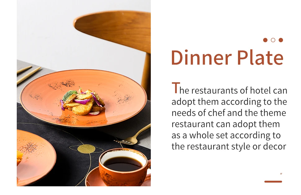 PITO Horeca Custom Restaurant Dining Plate Dishes Ceramic