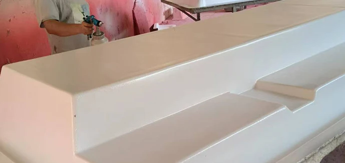 4m Orange Fiberglass Assault Boat - Fast Rescue Speedboat