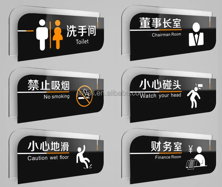 The Office Restroom Sign Adhesive Sign for Door or Wall Quick and Easy ...