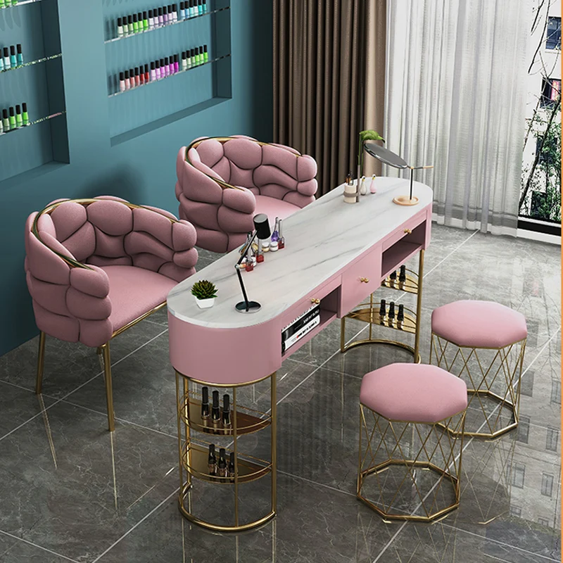 Pink Manicure Table