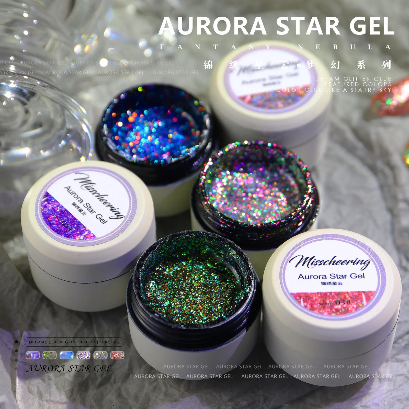 2023 Wholesales New Dream Glitter Glue Soak Off Uv Gel Nail Polish ...