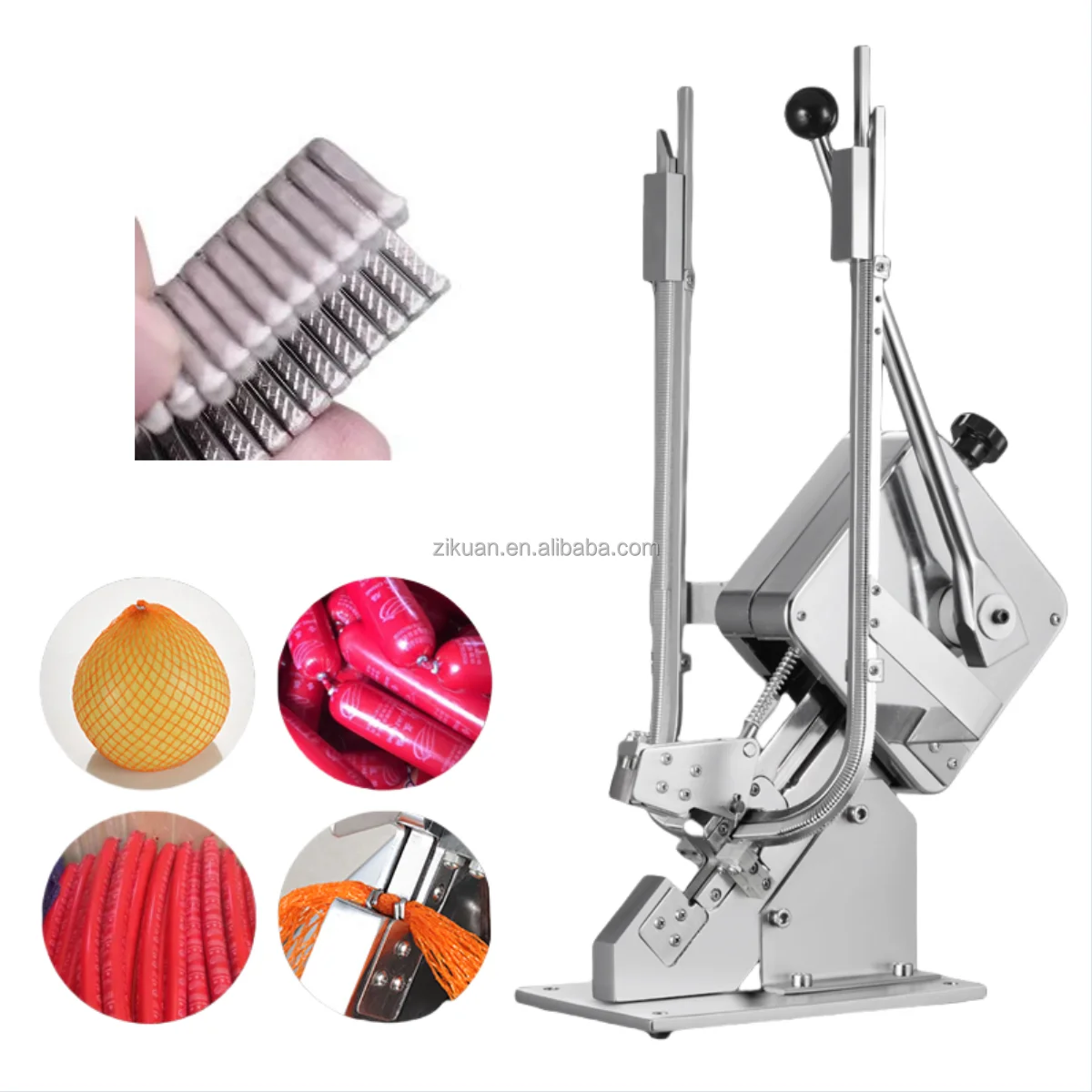 Manual Clipping Machine Sausage Clips Clipper Food Bag sealed Mesh Bag ...
