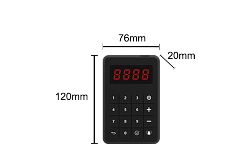 Ticket Number Track Display Customer Flow Keypad Transmitter Wireless ...