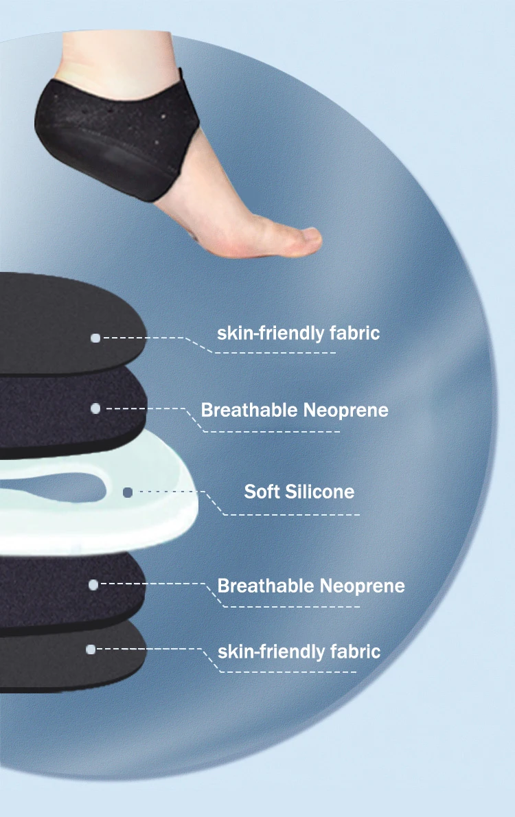 Heel Cushion Gel Heel Cups For Foot Pain Plantar Fasciitis Heel Pads ...