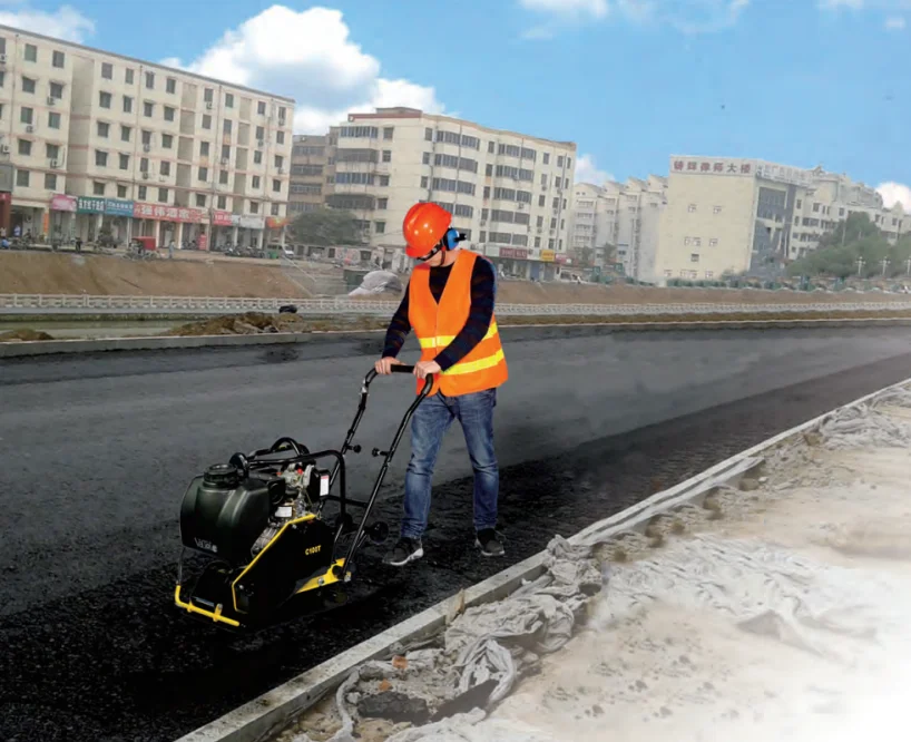 Homemade Rubber Plate Compactor C60 Wacker Plate Tamper Compactor ...