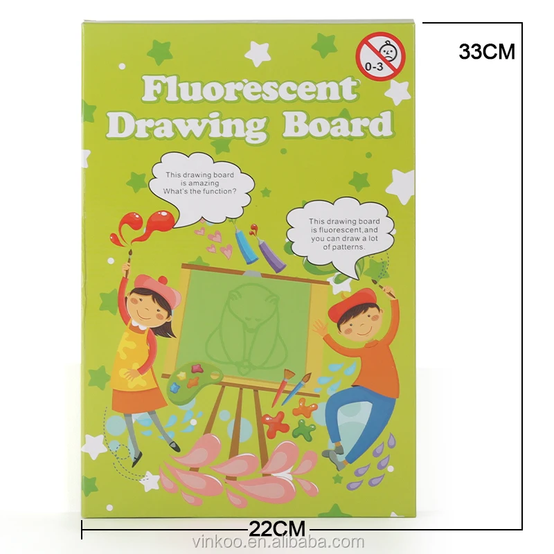 Fluorescent Light Writing Pad Graffiti Drawing Kids Fun Painting ...