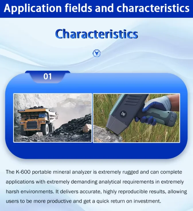 OEM Supported K600 Portable XRF Analyzer Accurate Mineral & Metal ...