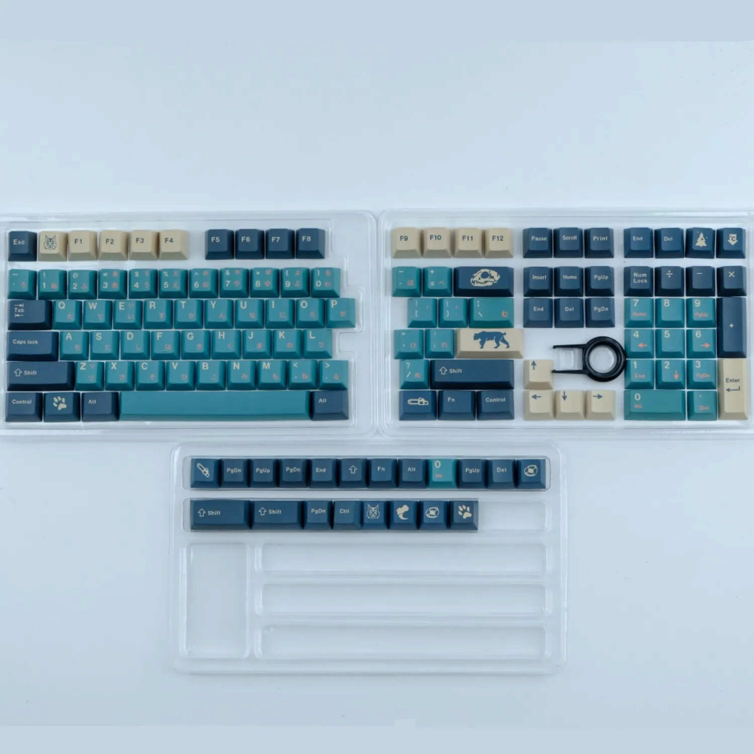 129 Keys GMK Silent Forest Keycaps - PBT Dye Sublimation