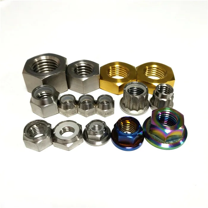 Bst-ti Titanium Nut M12 M14 M16 M18 M20 Bicycle Motorcycle Automobile ...