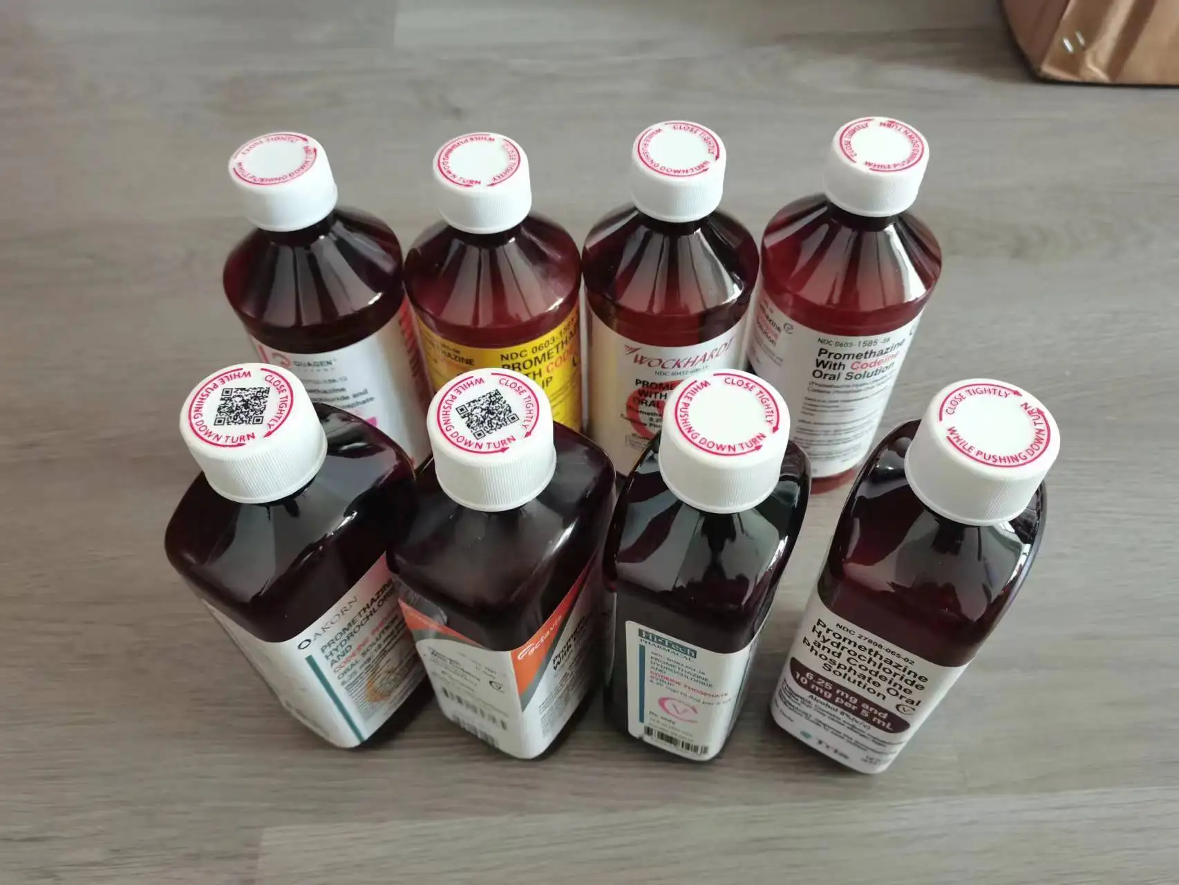500ml 473ml Amber Cough Syrup 16oz Wockhardt Hi-tech Actavis Bottle ...