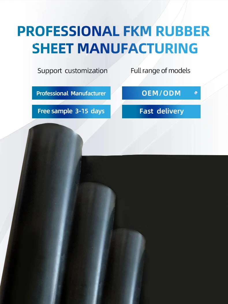 High Elasticity Industrial 6mpa 9mpa Fkm Rubber Mat Roll Rubber Sheet ...