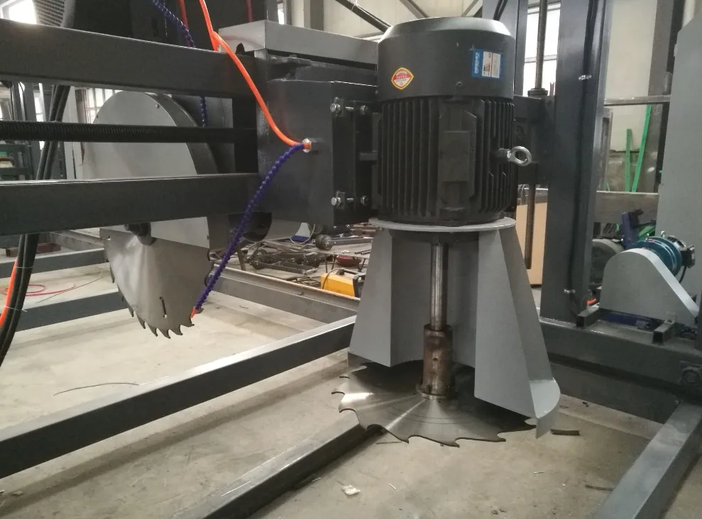 CNC Double-blade Circle Saw Equipment Wood Slab Cut Machine for ...