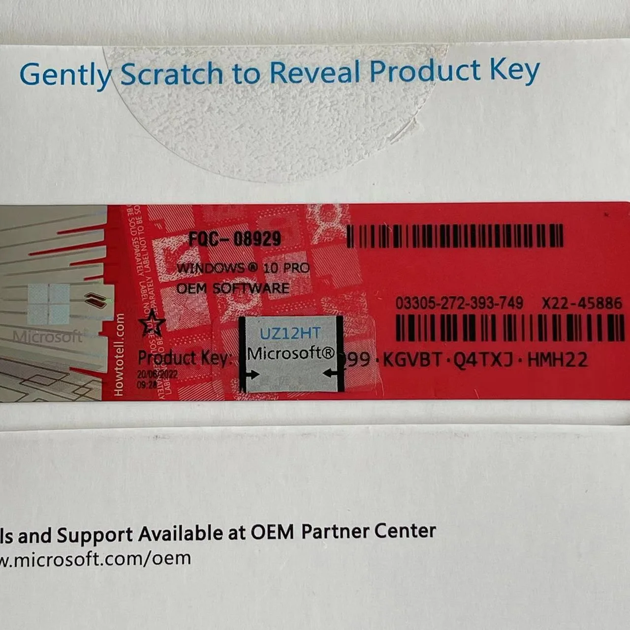 Wholesale Win 10 Professional Licence Key Online 24hours Coa Silver Sticker 100%online ...