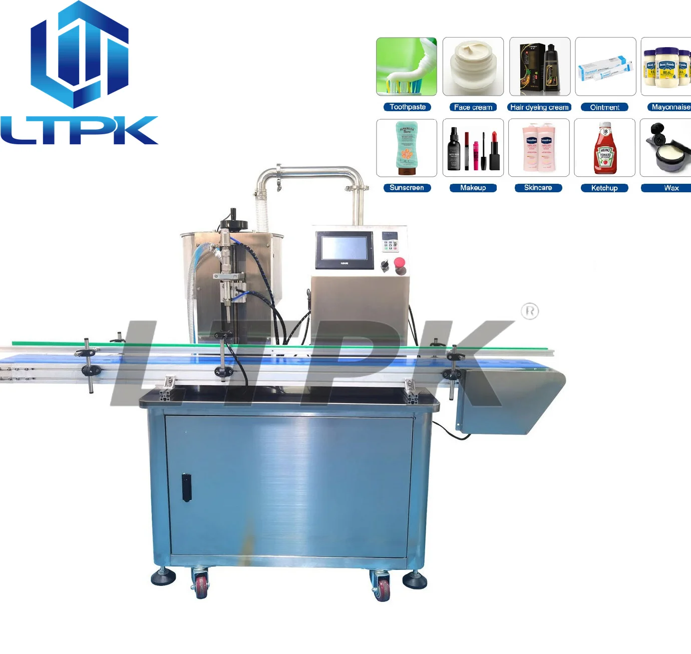 LT-R32 High Speed Automatic Single Head Servo Rotor Pump Wax Toothpaste ...