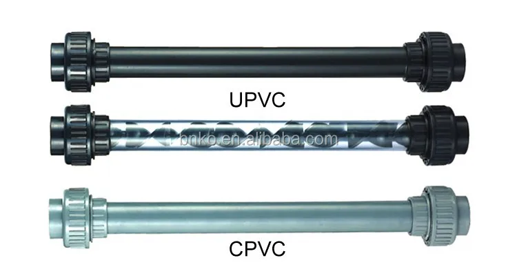 Sk Type Static Mixer Upvc Cpvc For Chemical Dosing Pump - Buy Sk Type ...