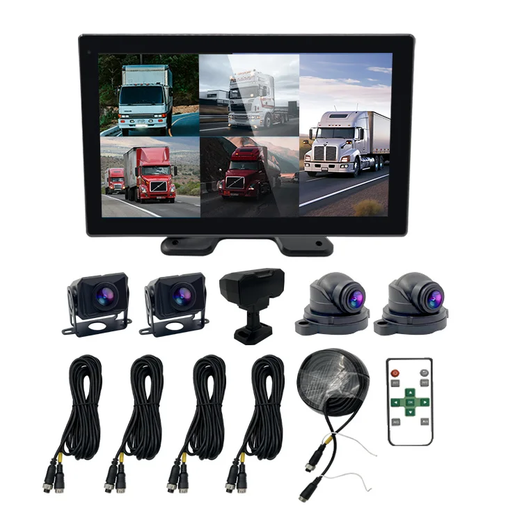Wemaer Manufacturer 10.1 Inch 5 Channel AHD Split Screen Car Truck ...