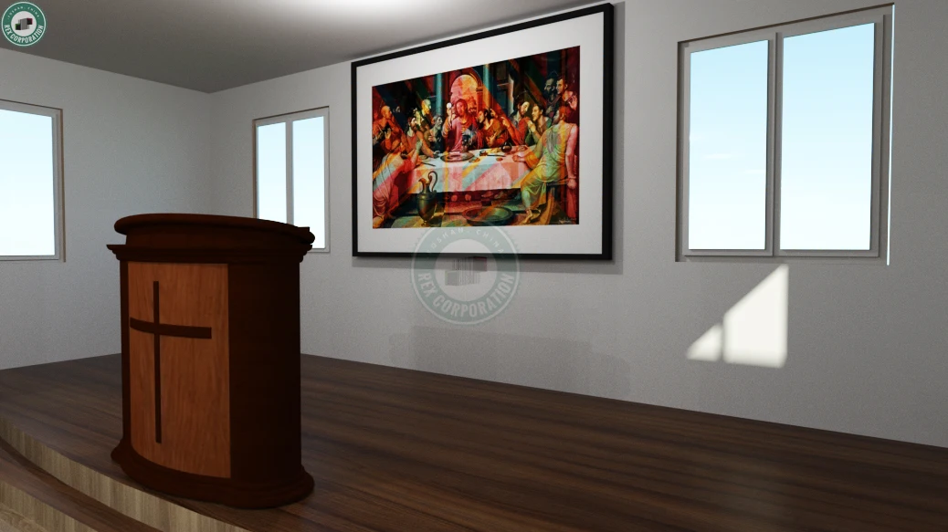 126sqm Flatpack Container Church - Simple Design & Steel Structure