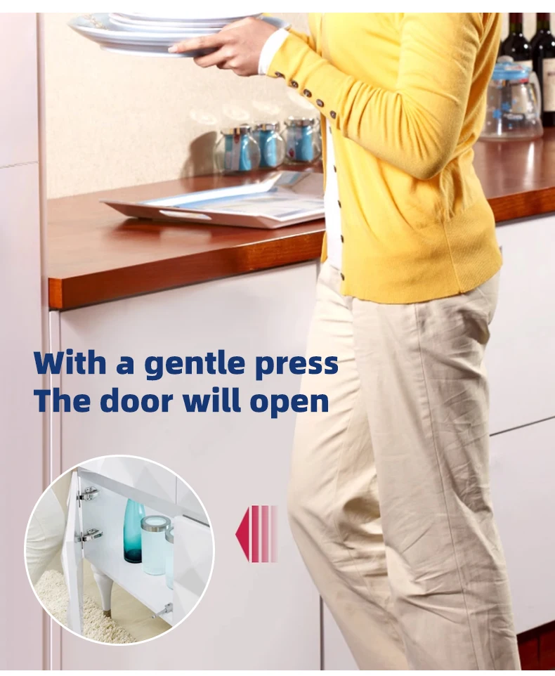 Plastic Push To Open System Cabinet Latch Magnetic Catcher Door Closer ...