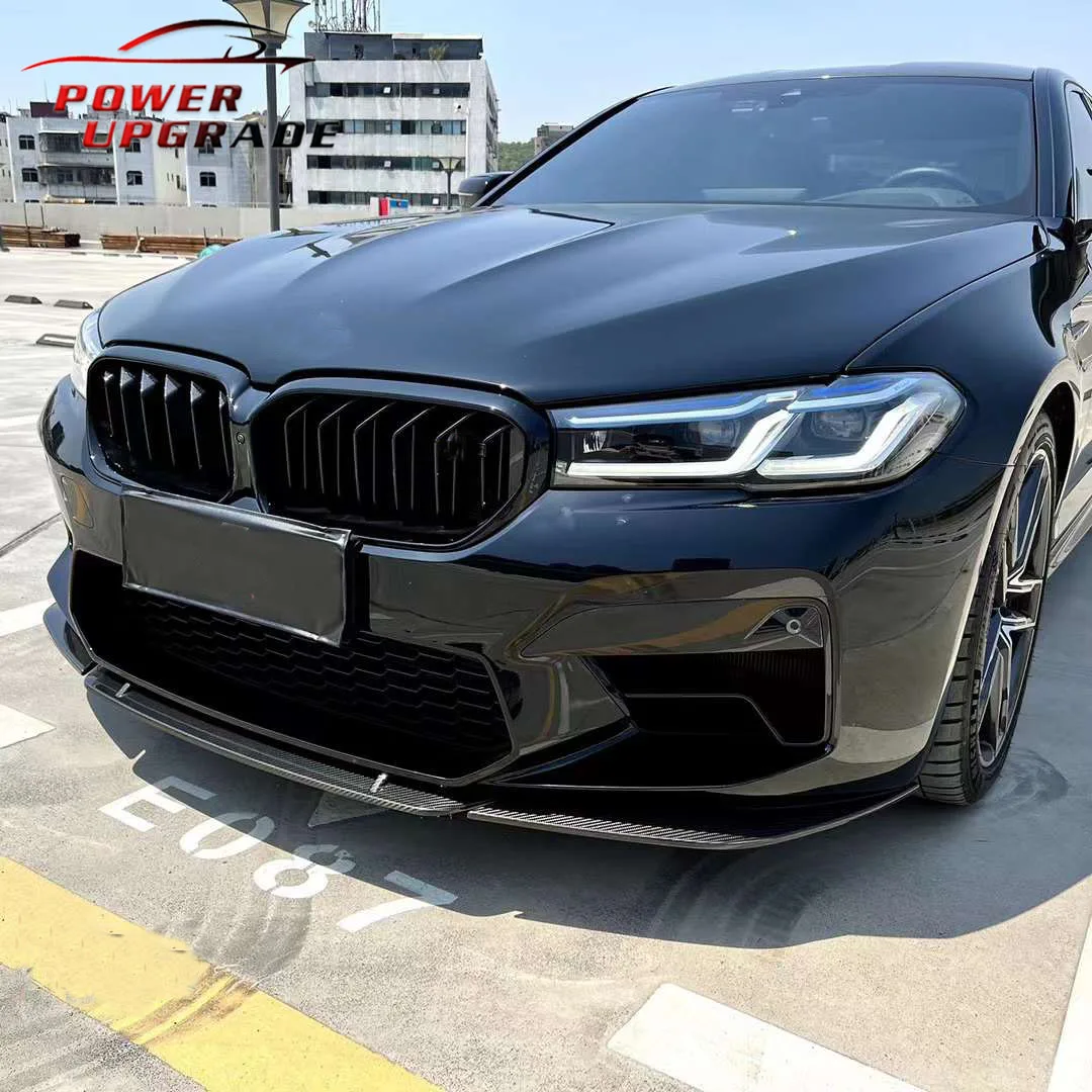 ST Style Carbon Front Bumper Lip Front Spoiler Winglet Splitter for BMW ...