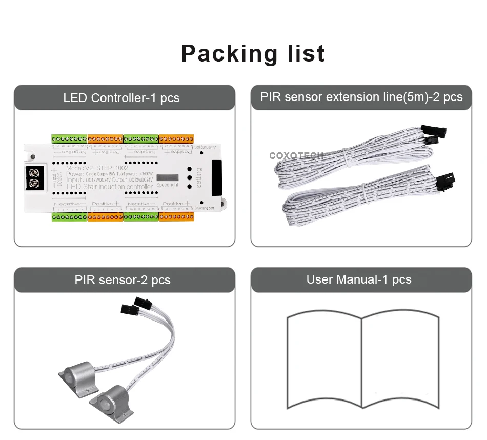 V2-STEP Led Stair Induction Controller System Motion Step