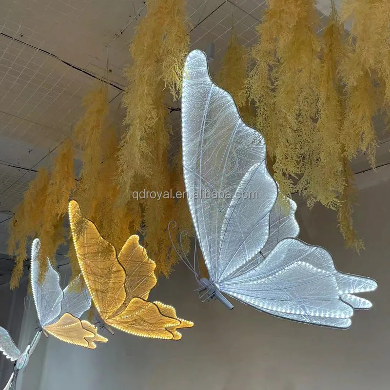 Wholesale Factory Warm White Color Butterfly Hanging LED Light Party ...