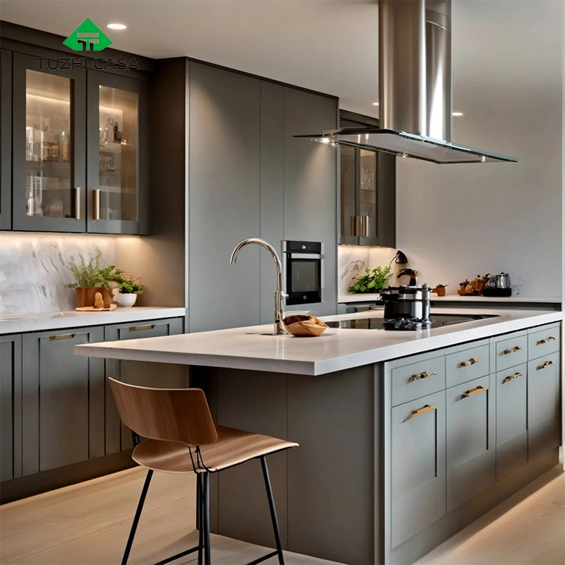 Tuzhi Casa 2024 Kitchen Full Cabinet Supplier Set Modular Modern Island ...