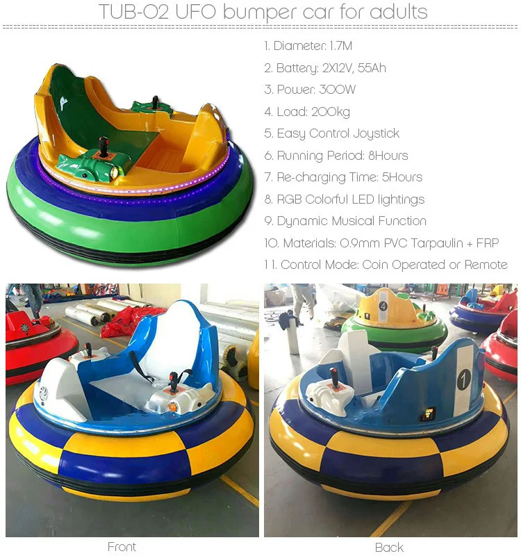 Kid Electric Inflatable Ufo Dodgem Cars 360 Degree Spin Bumper Car ...