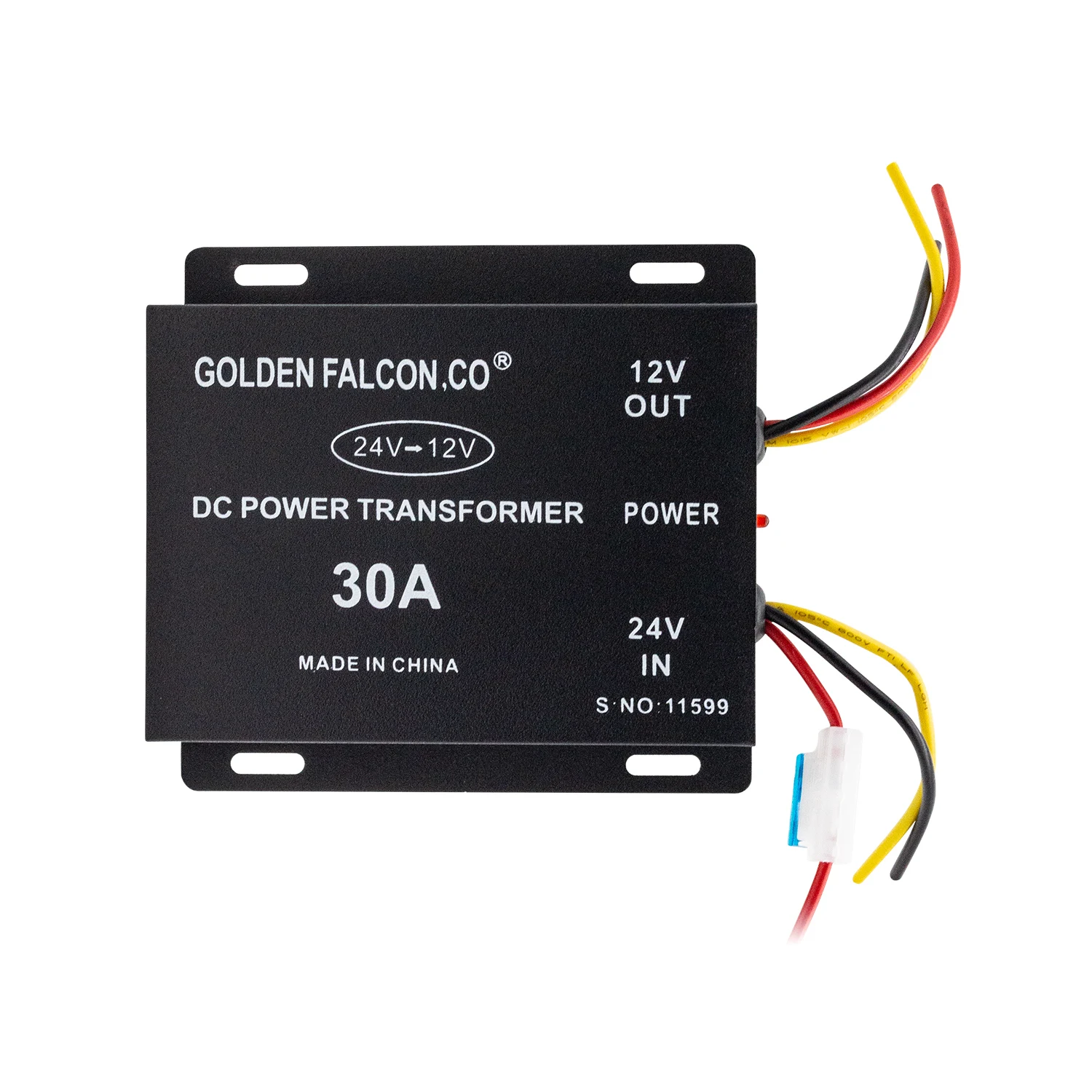 Car Converter 30A Car Step Down Transformer DC24V to 12V Car Power ...