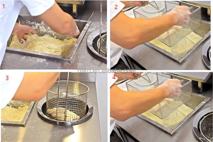 Electric Breading Table Stainless Steel Kitchen Work Station Fast Food ...