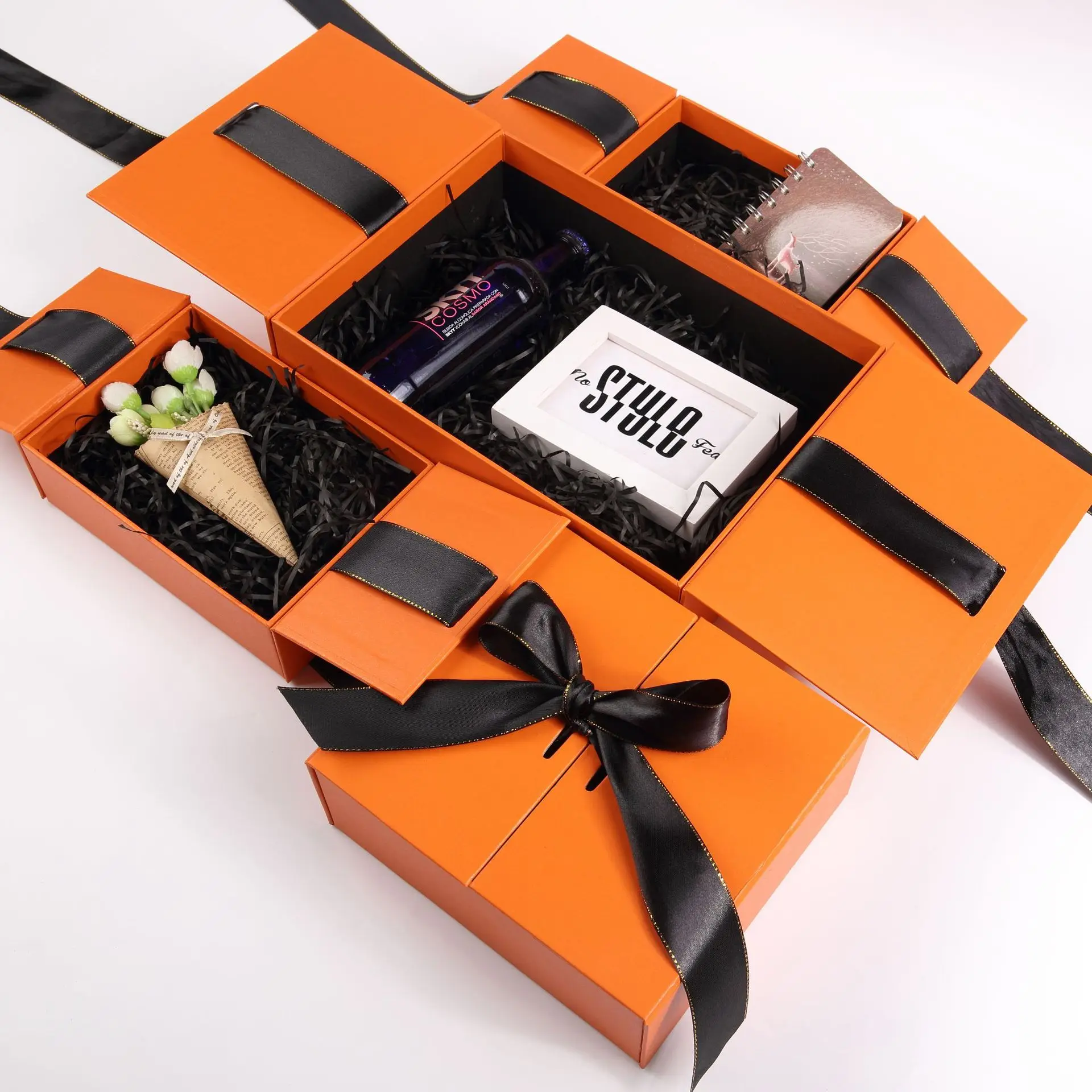 Custom Gift Boxes - Elegant Double Opening Luxury Cosmetics Box