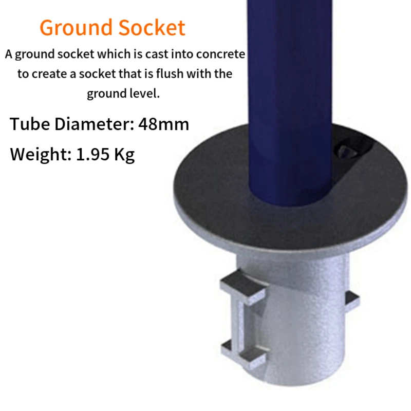 Handrails Ground Socket Pipe Key Scaffolding Tube Clamp - Buy ...