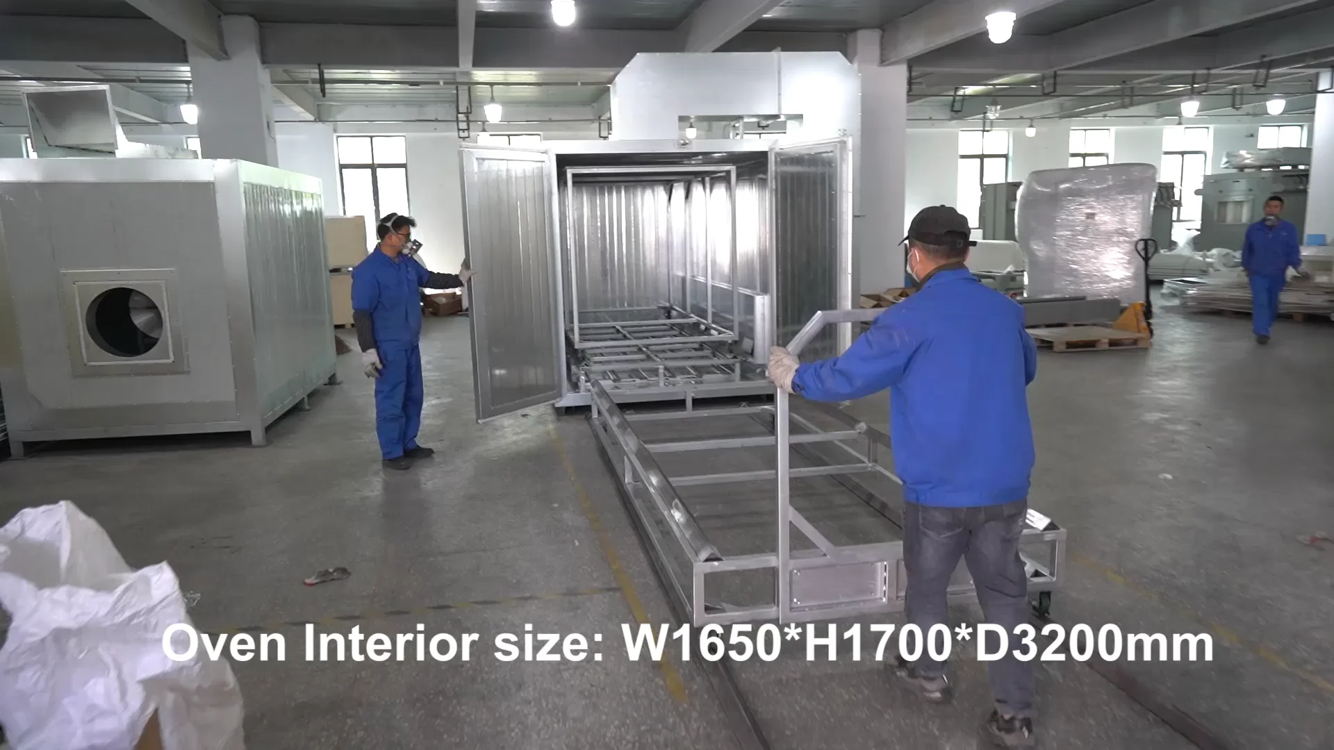 Electrostatic Powder Coating Curing Oven Electrical Heating Powder Coat ...