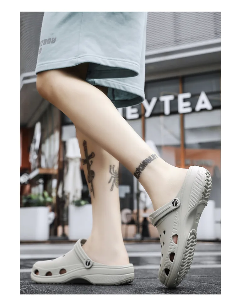 2023 Cheap Classic Summer Men Clogs Mules Unisex Custom Logo Garden ...