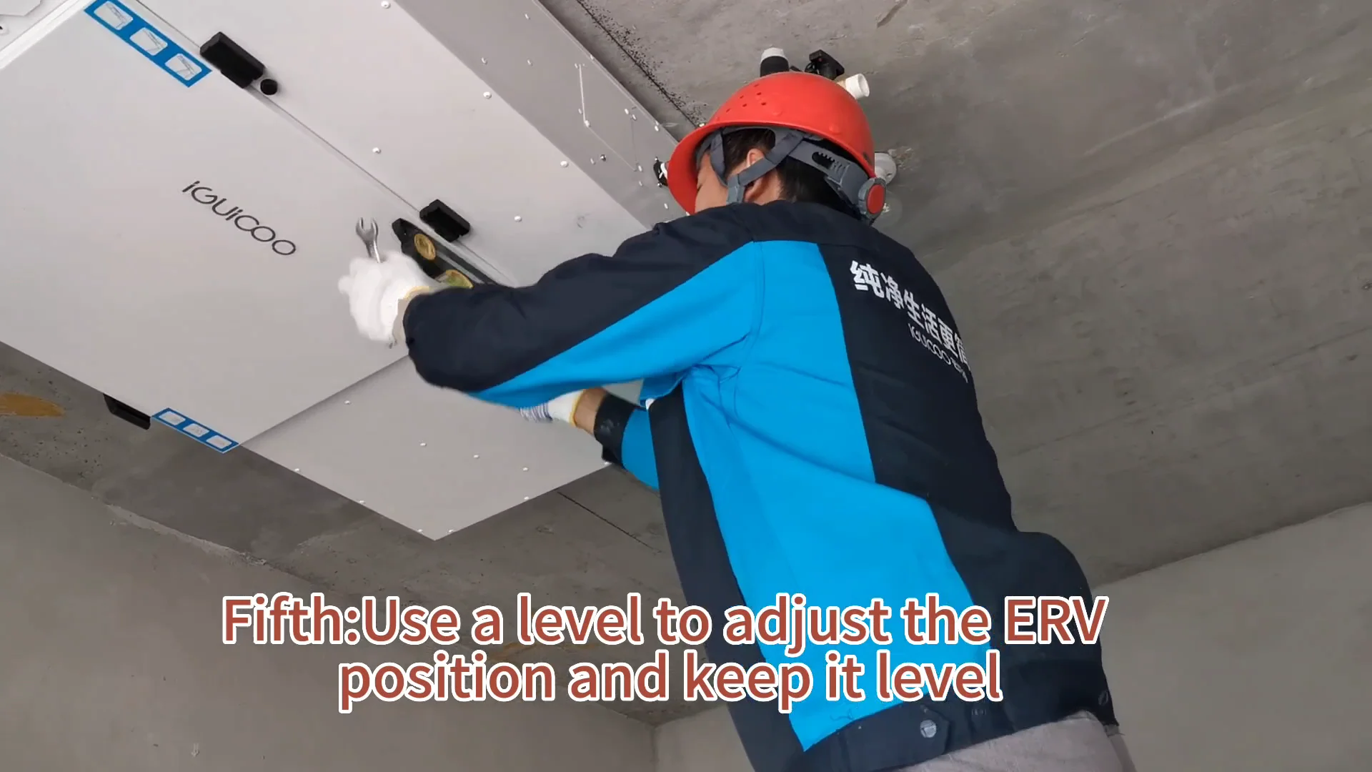 Iguicoo Ceiling Mounted Energy Recovery Ventilator With Hot Water Coil ...