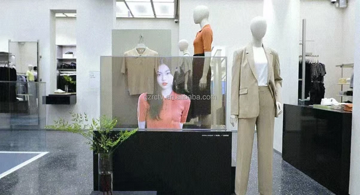 55 inch Transparent Touch Display Digital Signage OLED Transparent ...
