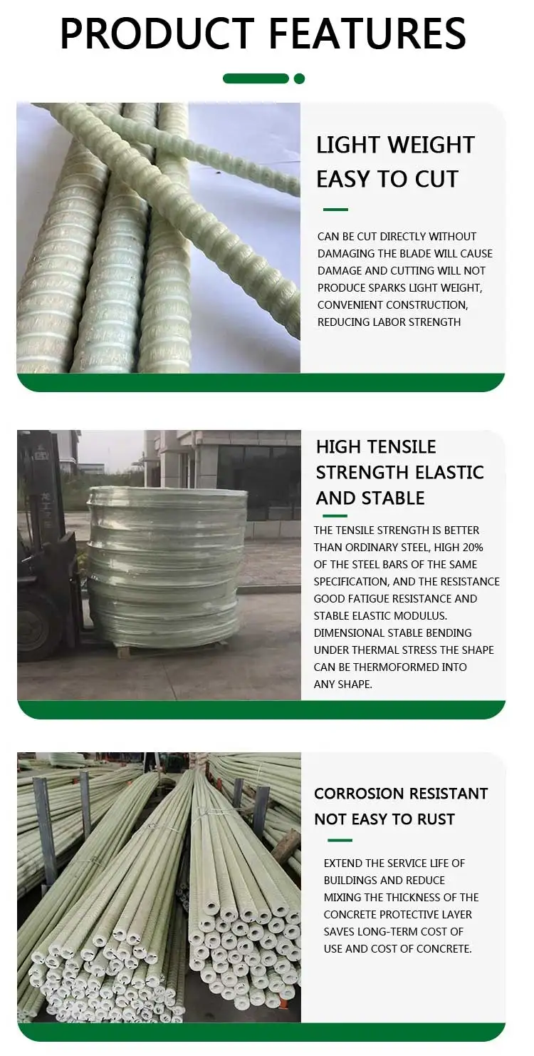 GFRP Rebar - High Strength, Customized for Construction