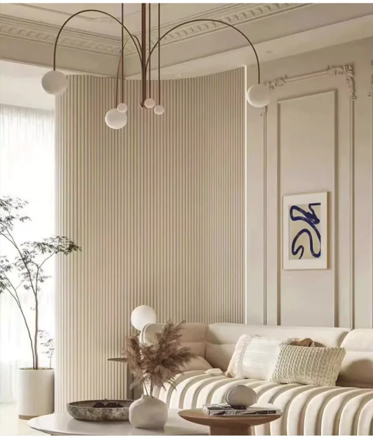 Texture 3d Wood Wave Mdf Fluted Wall Panel Carved Mdf Wall Panels - Buy ...