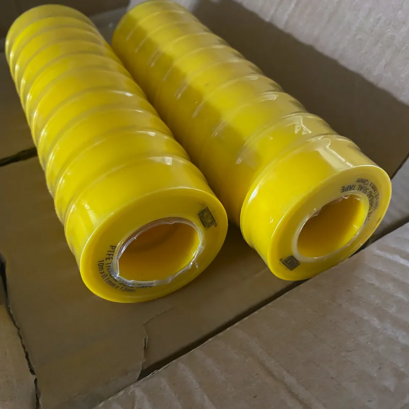 Yellow Gas Line PTFE Thread Seal Tape - High Density Seal
