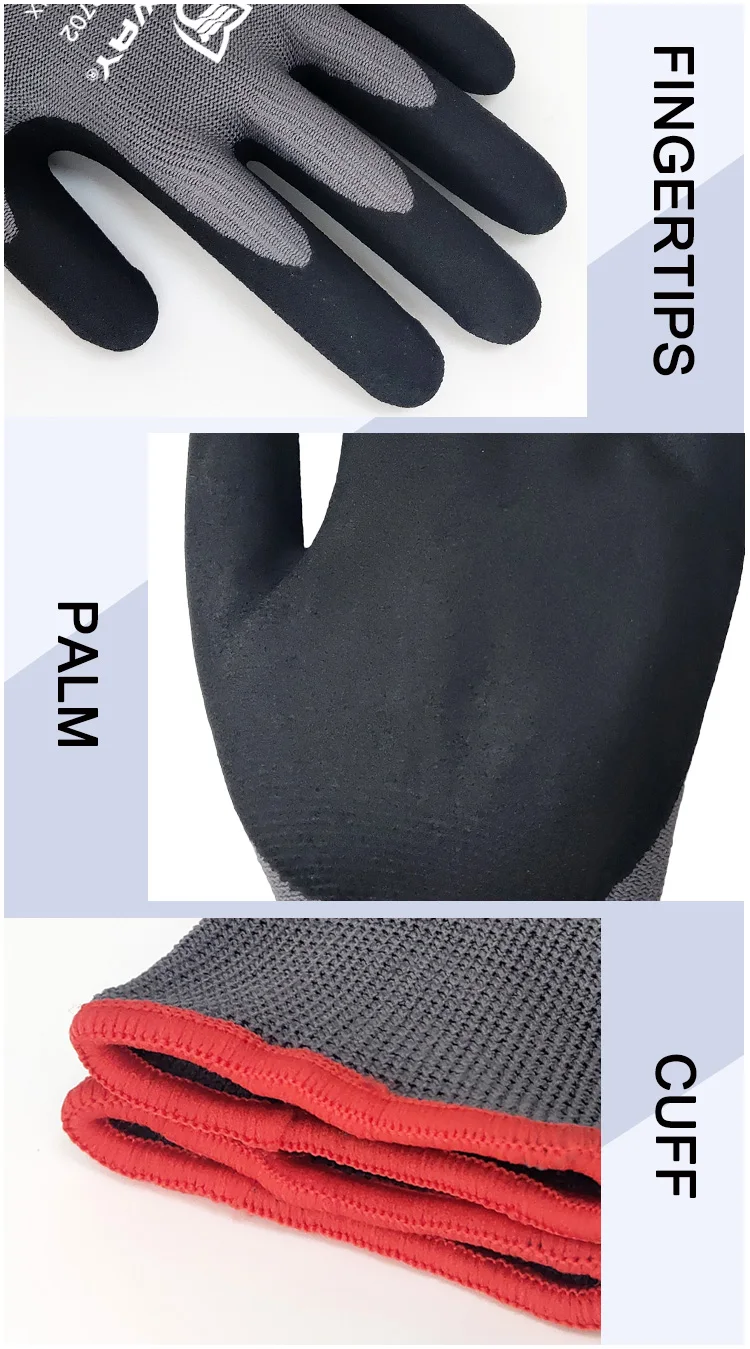 Seeway EN388 3121 Nitrile Palm Coated Gloves - General Purpose Work Protection