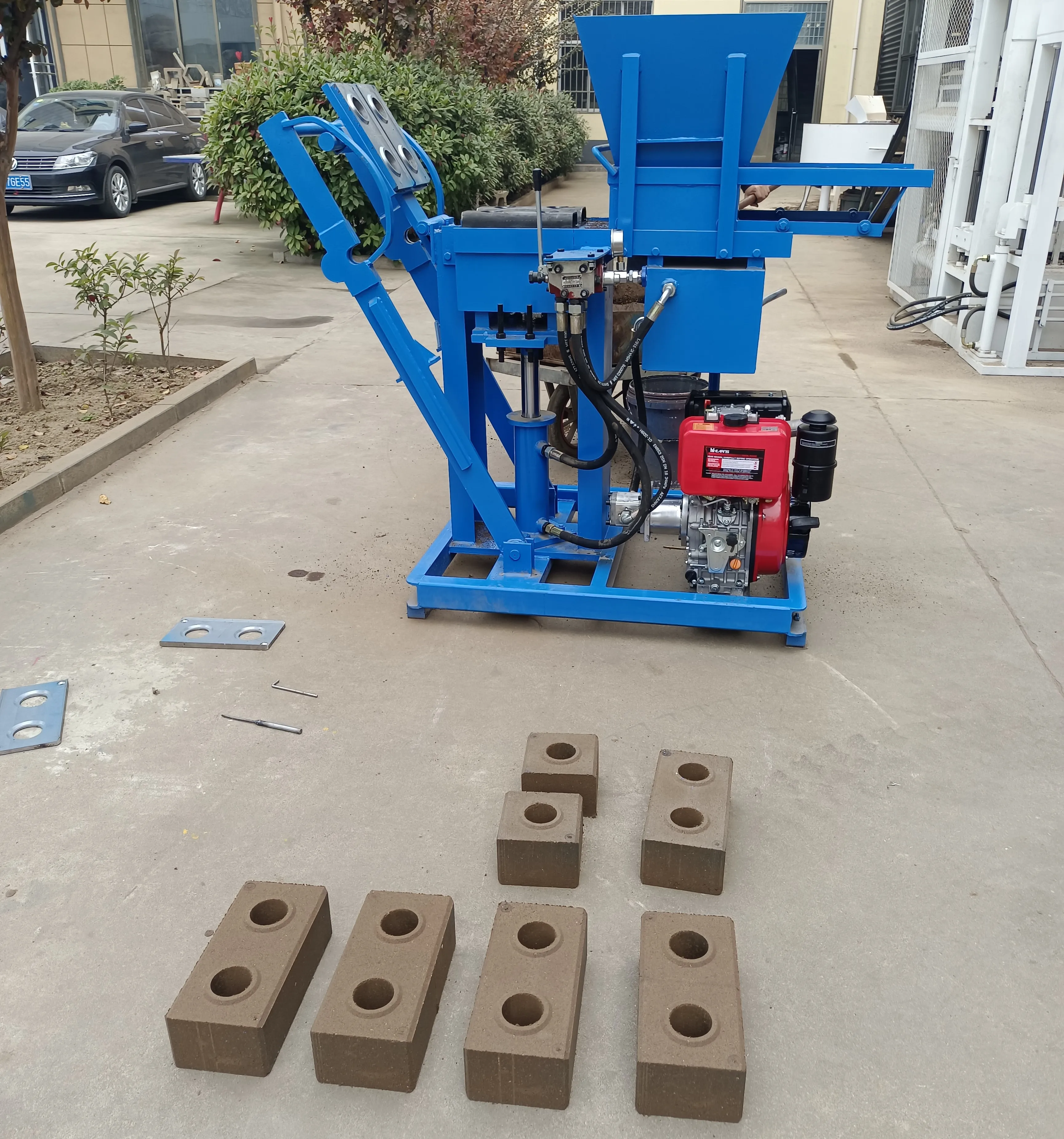 Alibaba.com: Electric control, manual interlocking, small clay brick making machine for sale in ...