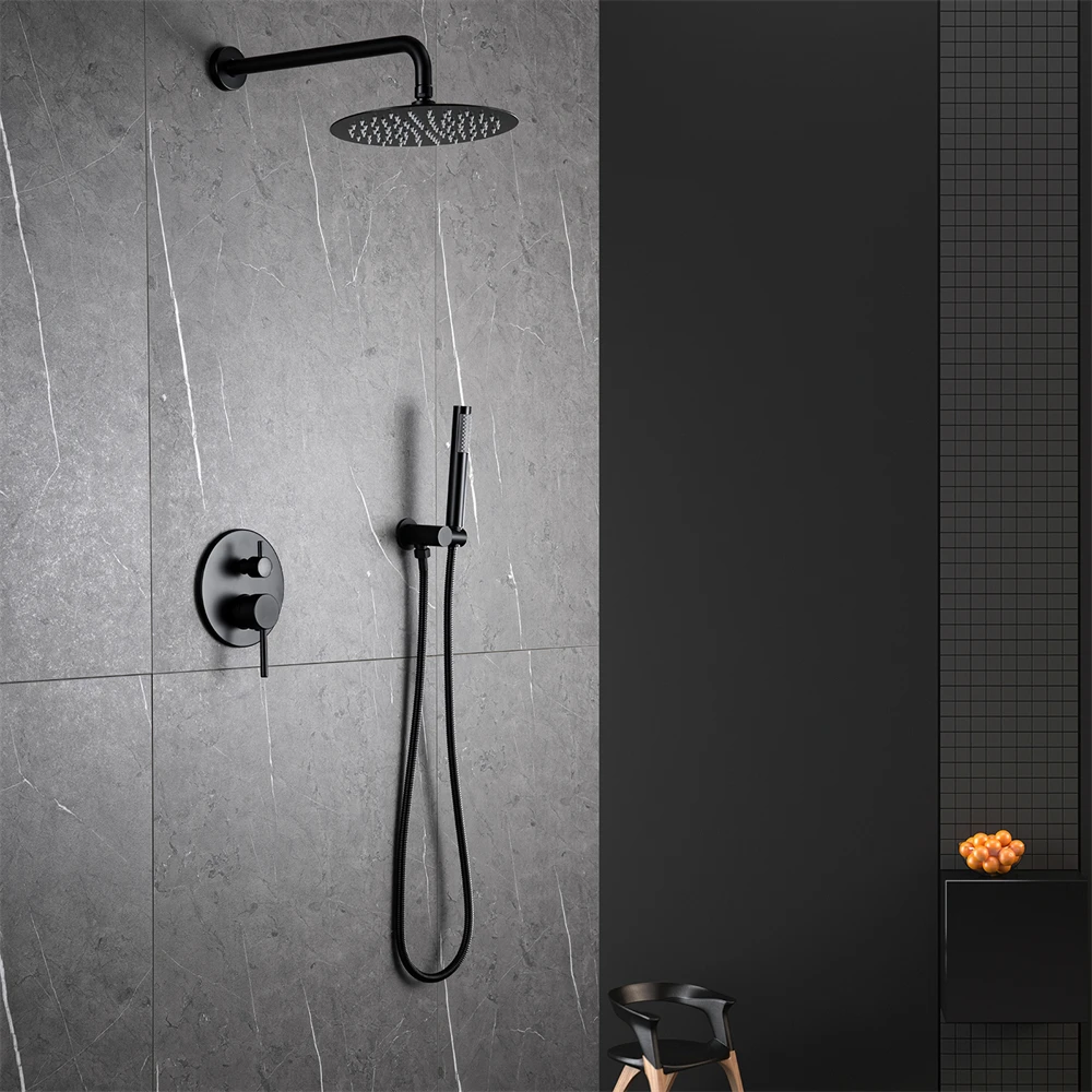 Luxury Style Concealed Two Way Hidden Shower Mixer Set With 25cm ...