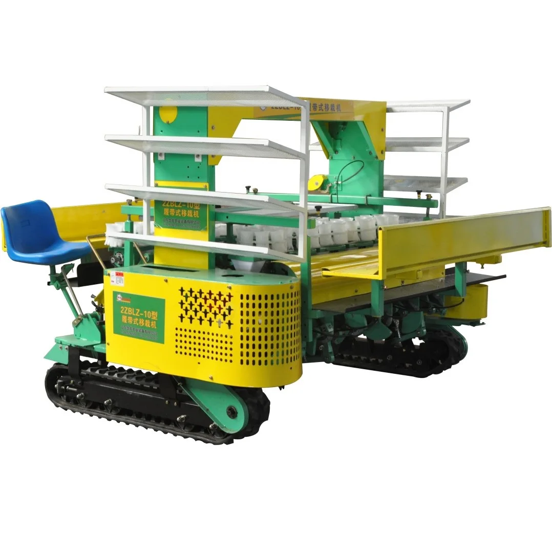 Automatic 2zblz-4 Crawler 4 Rows Vegetable Seedling Transplanter Bacco ...