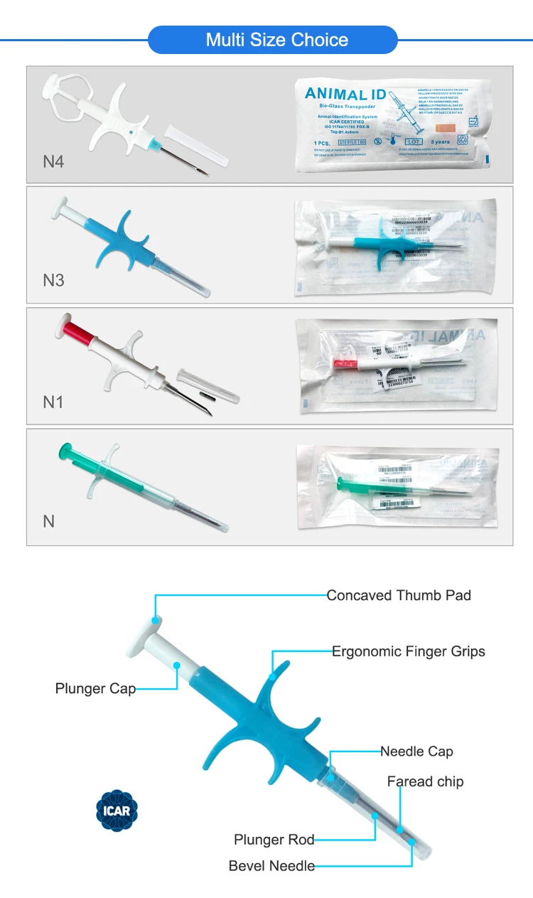 134.2khz Rfid Animal Chip Pet Id Injectable Microchips For Dogs Cats 2 ...