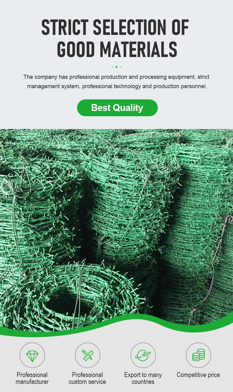 Customizable Specifications Barb Wire Meters Galvanized Barbed Wire For ...
