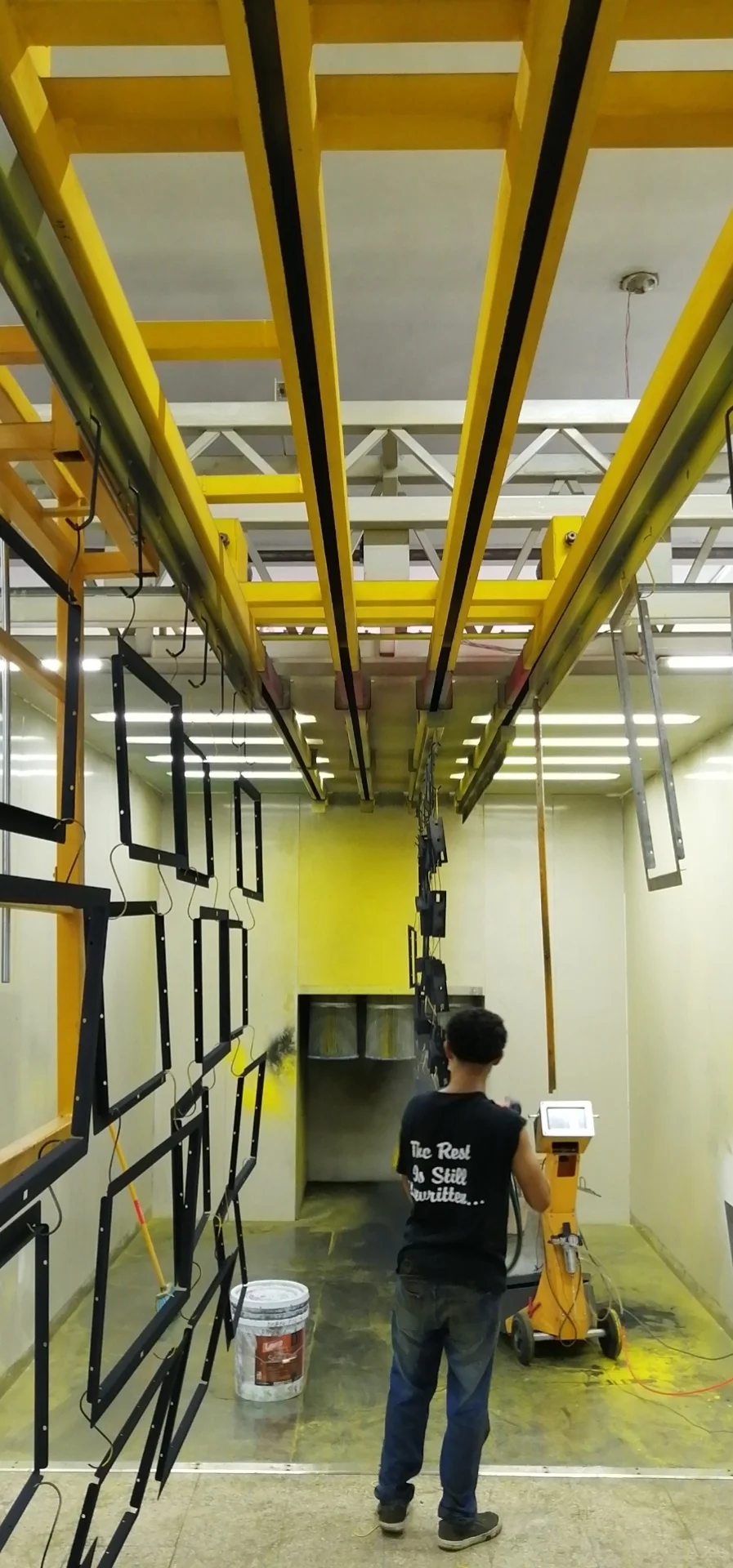 Manual Powder Coating Line For Metal Fence And Metal Door - Buy Metal ...