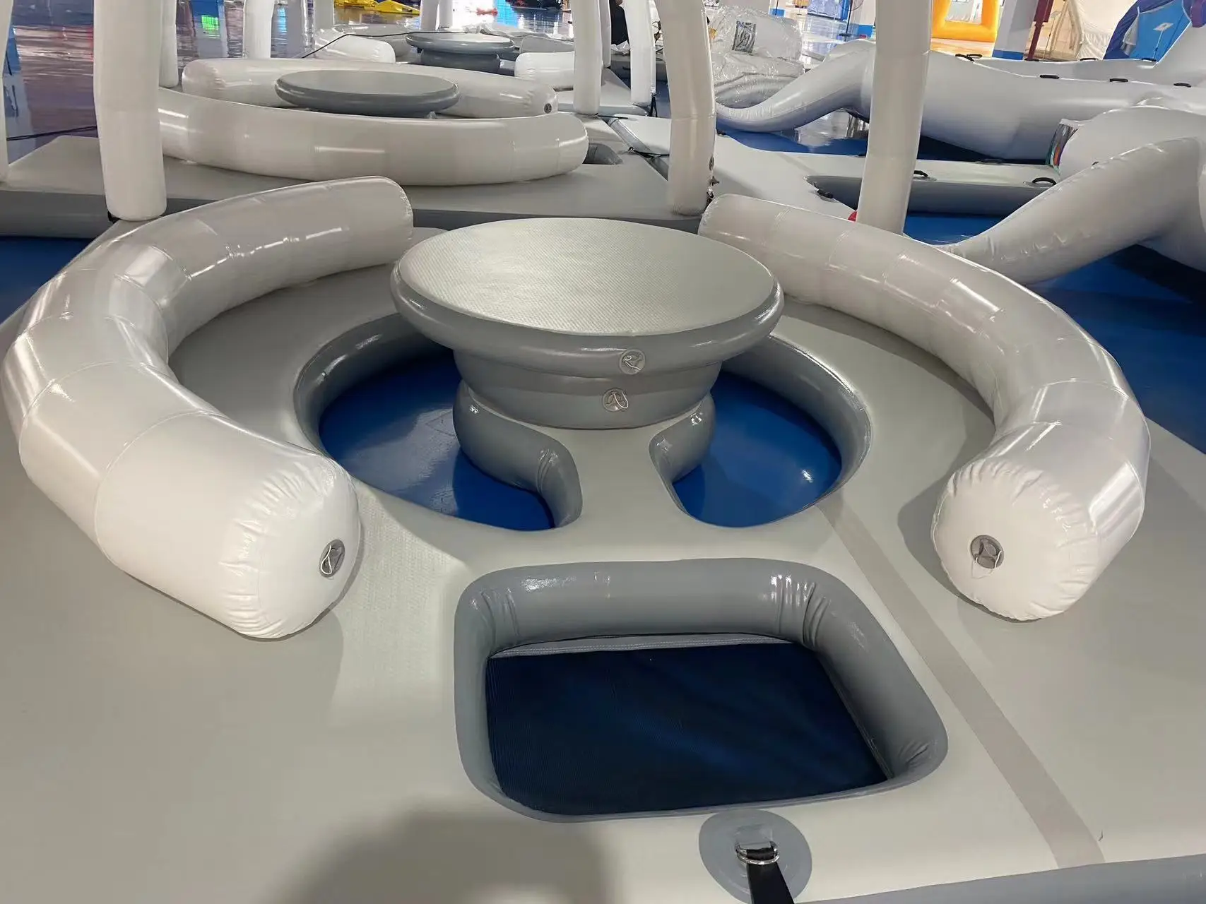 Inflatable Water Floating Picnic Table Floating Island Platform ...