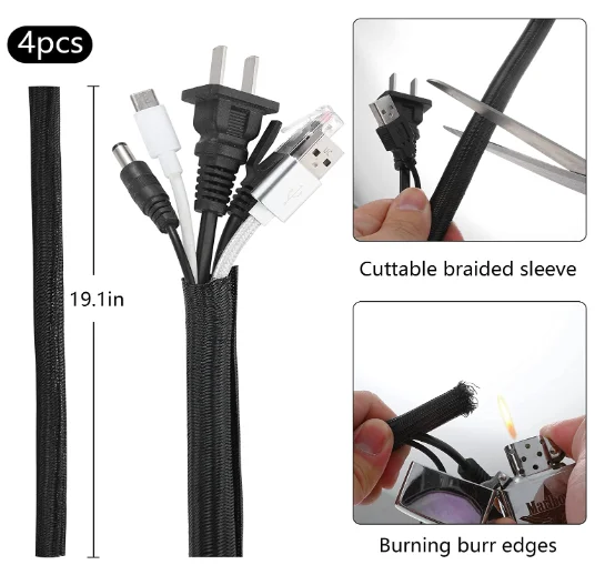 173 Pcs Cable Management Organizer Kit Cord Management Organizer Kit ...