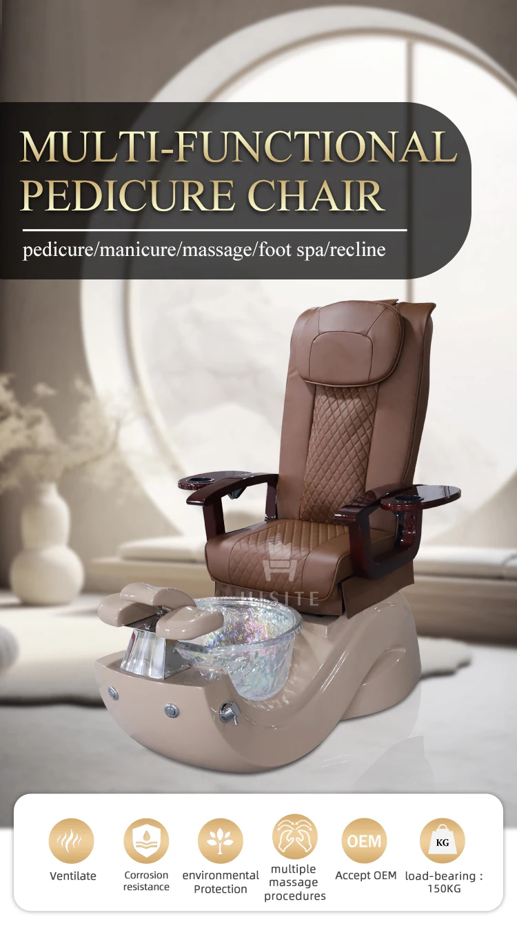 Hisite Luxury Nail Salon Pedicure Client Foot Spa Chairs For Sale - Buy ...